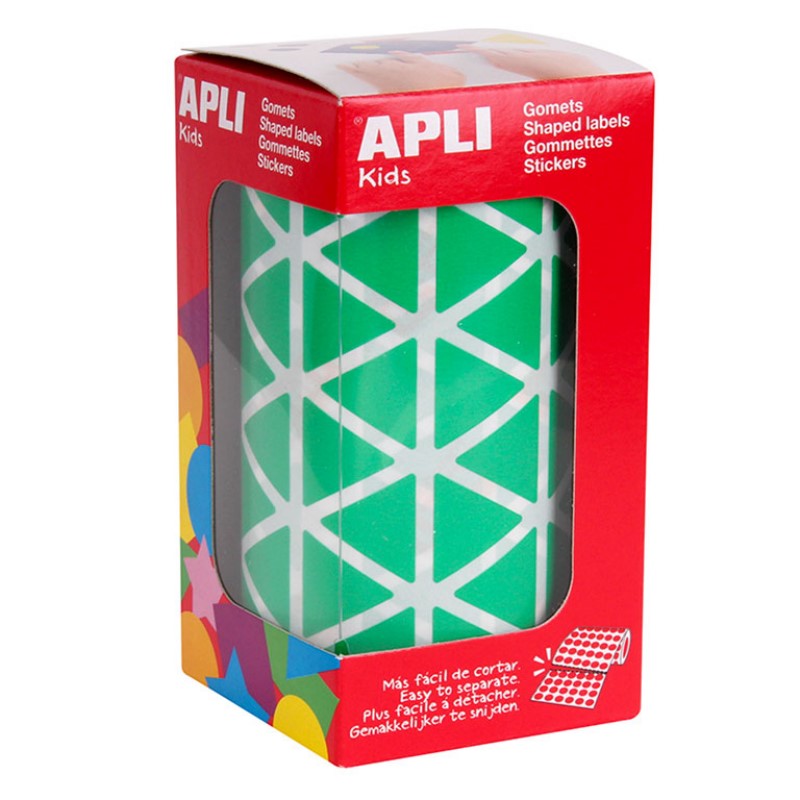GOMETS APLI TRIANGULO 20,0 VERDE – Papelería Tetuan